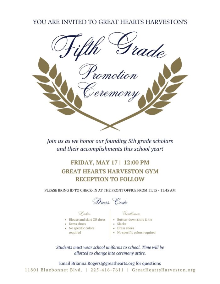 5th Grade Promotion Ceremony - Harveston - Great Hearts
